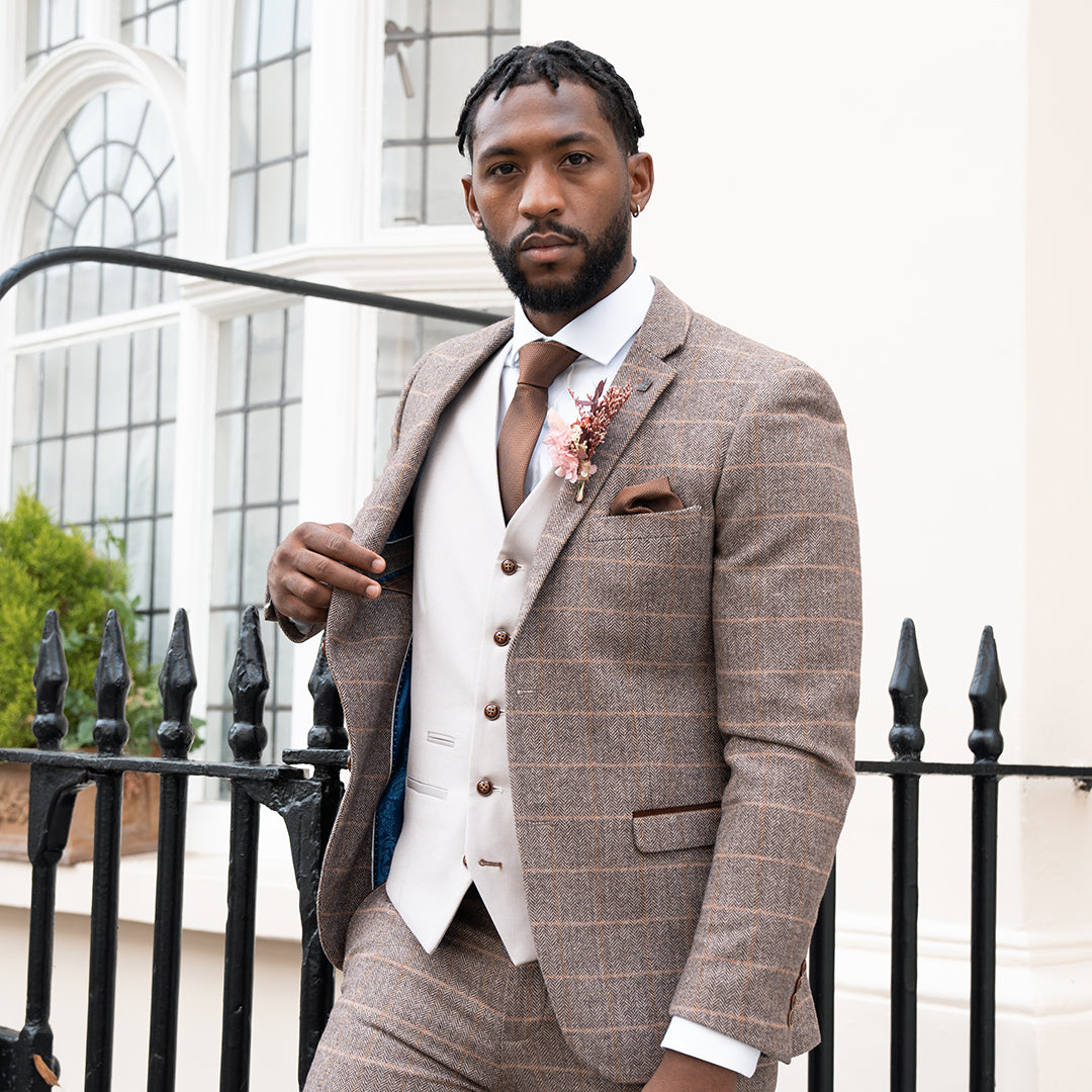 Mens Tweed Suits Birmingham UK - Grey | Navy | Checked