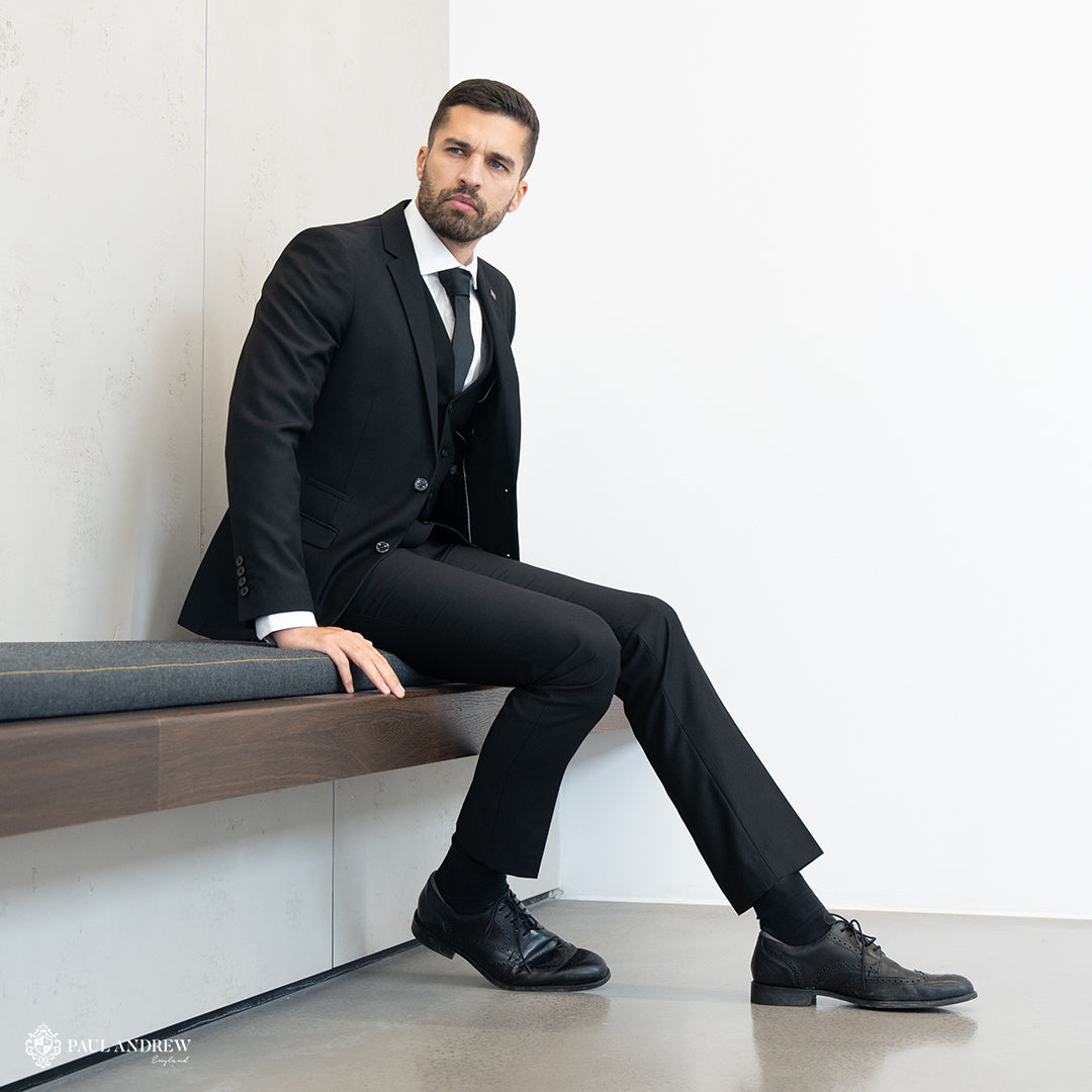 Men's Black Tie Suits – Paul Andrew