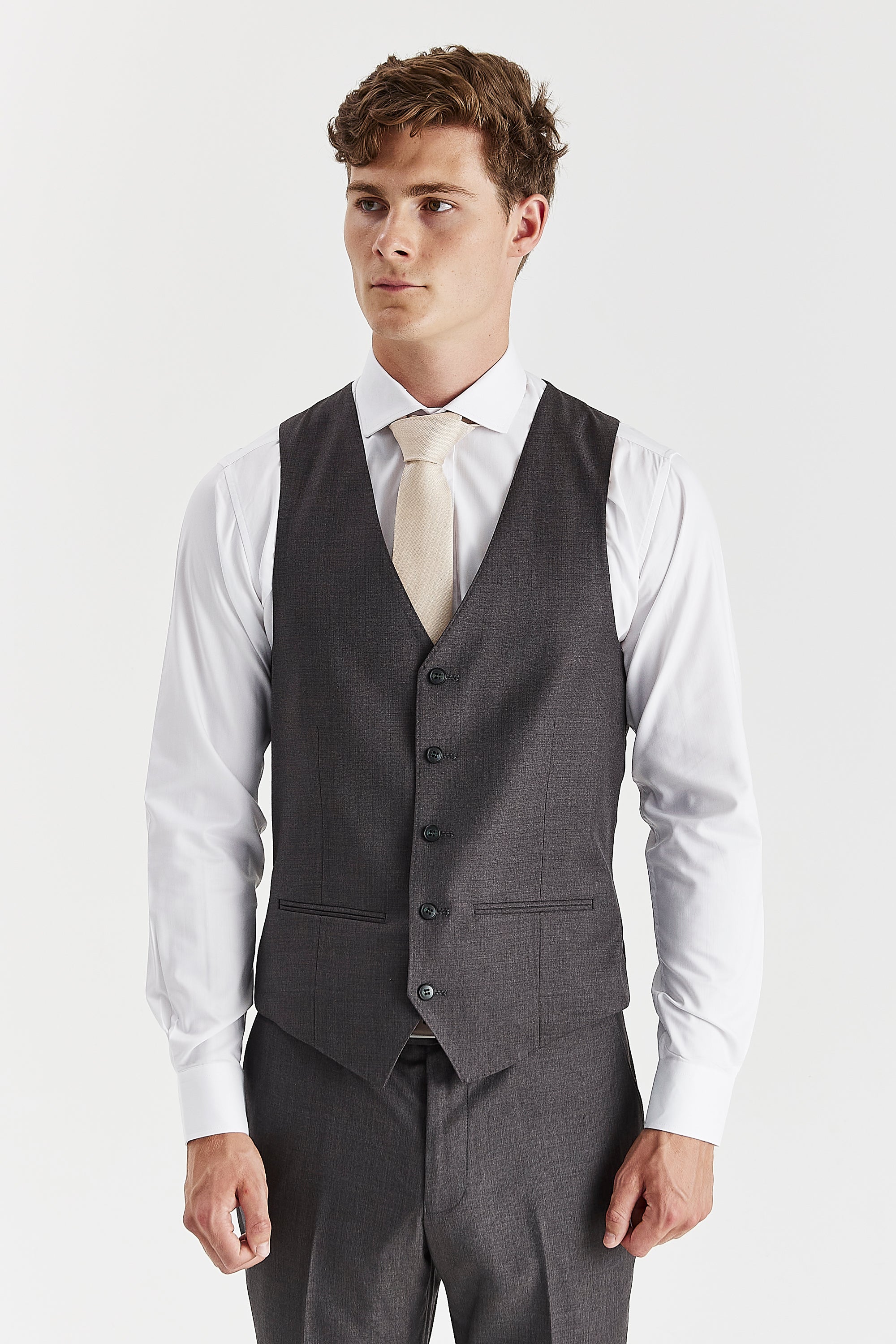 Charles Charcoal Men's Waistcoat | Paul Andrew Suits