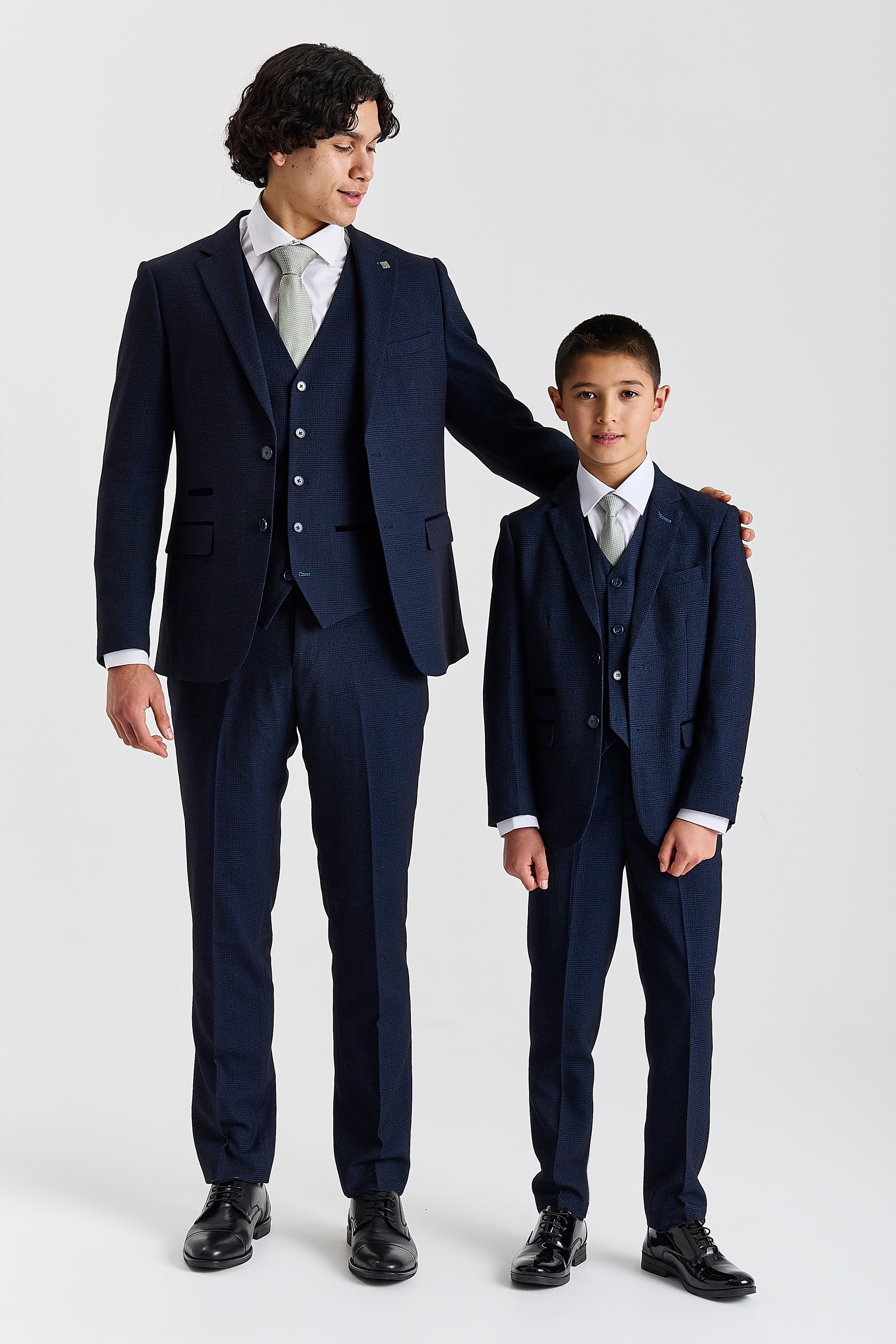 Regent Navy Father & Son Suit Bundle | Matching Navy Suits