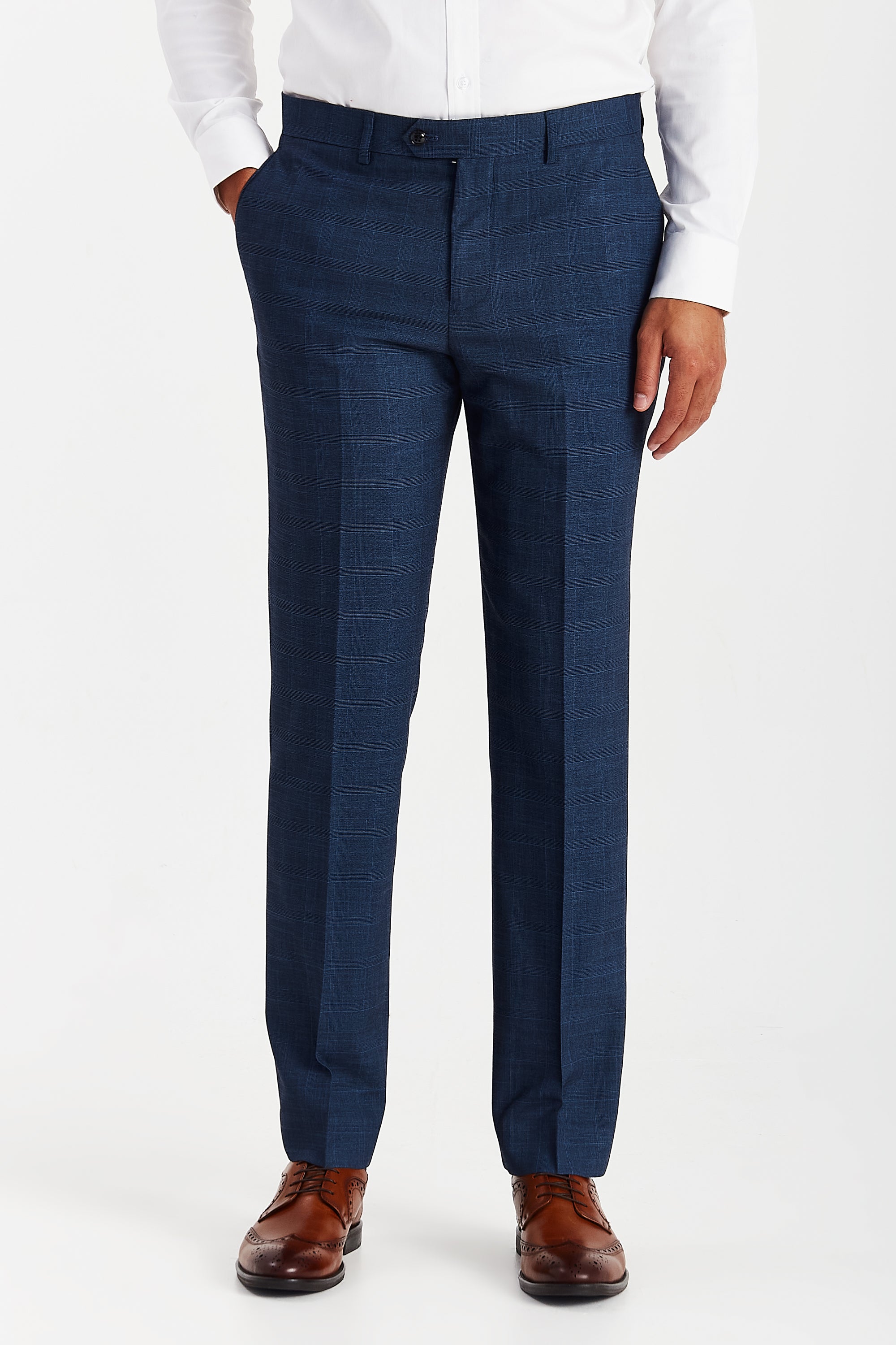 Viceroy Navy Men's Tweed Trousers | Paul Andrew Suits