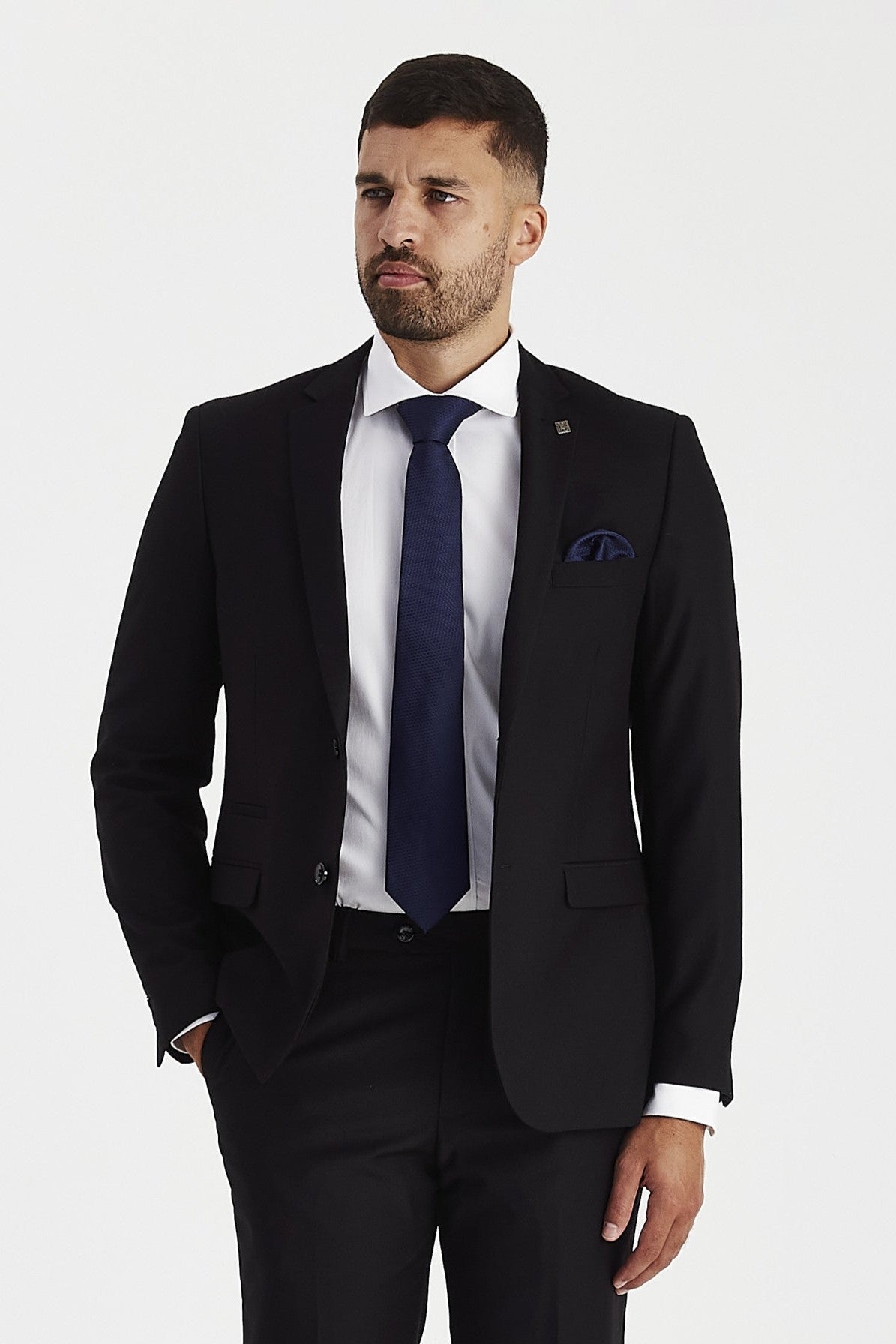 Parker Black Men's Formal Blazer | Paul Andrew Suits