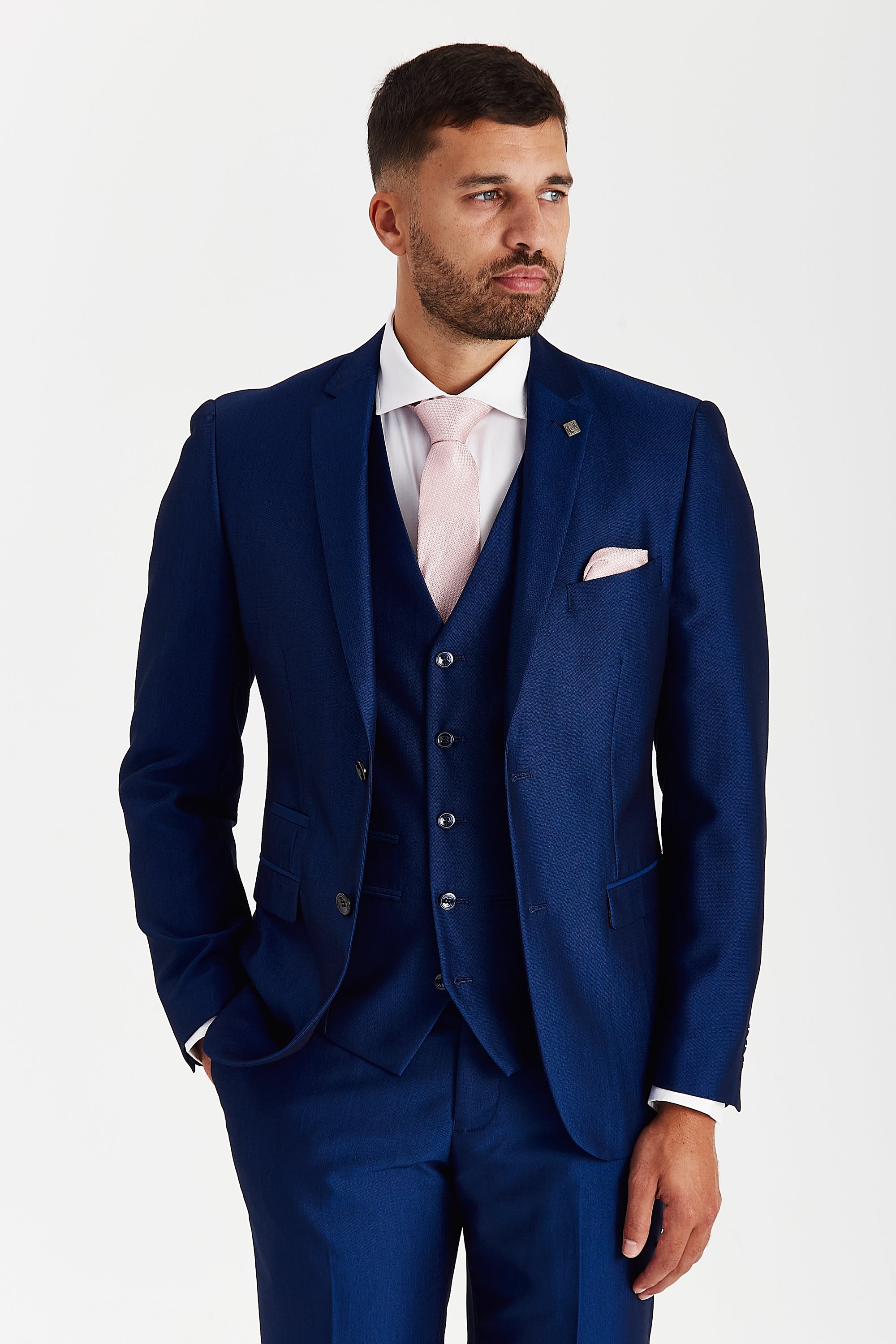 Kingsley Blue Men's Three Piece Suit | Paul Andrew Suits