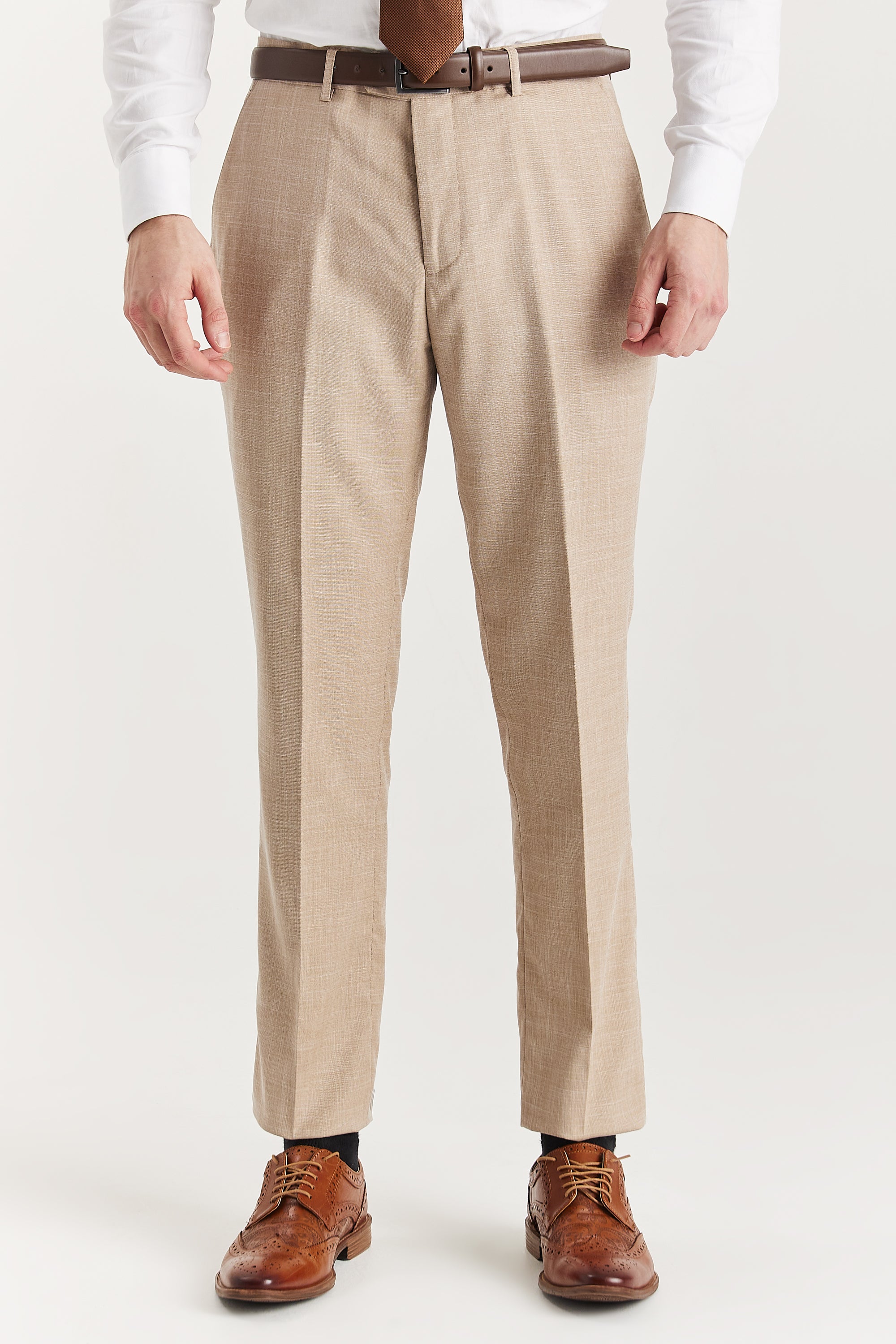Kurt Beige Men's Trousers | Paul Andrew Suits