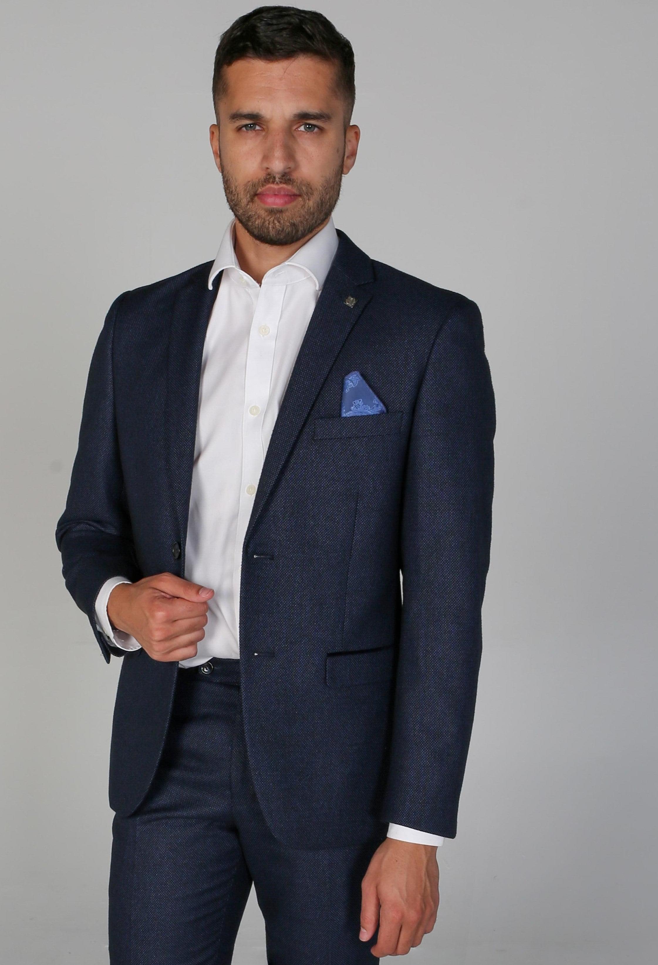 Arthur Men's Navy Outstanding Blazer by Paul Andrew Suits
